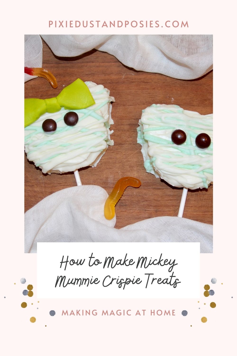 Mickey Mummy Crispy Treats - Pixie Dust & Posies
