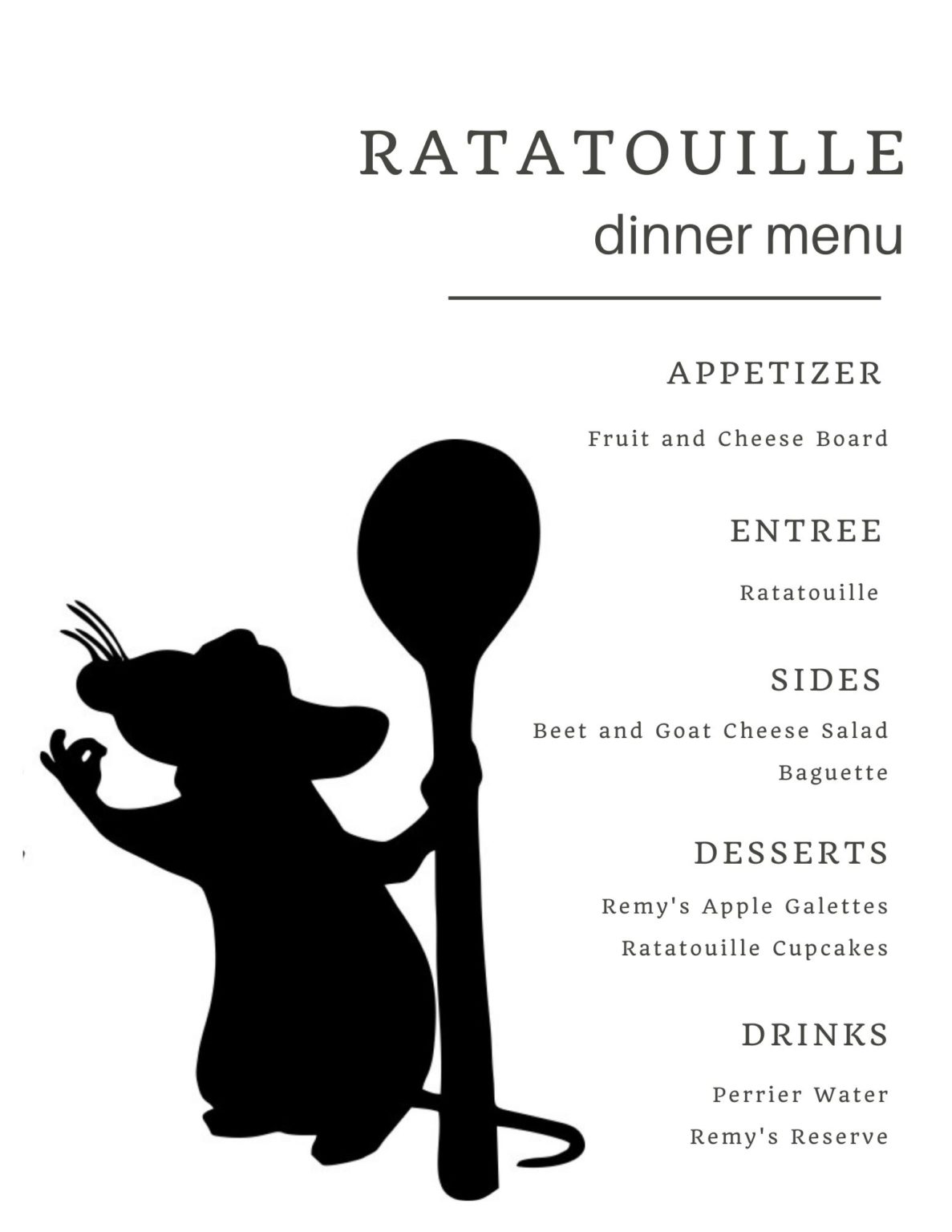 Ratatouille Dinner - Pixie Dust & Posies