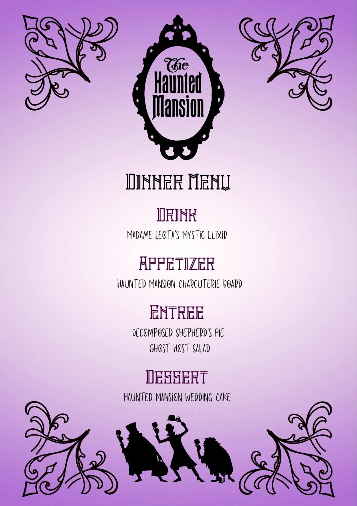 Haunted Mansion Dinner - Pixie Dust & Posies