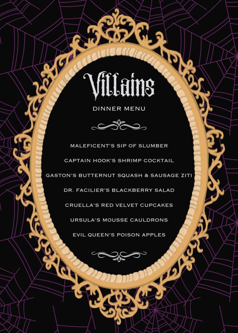 Villains Disney Dinner - Pixie Dust & Posies