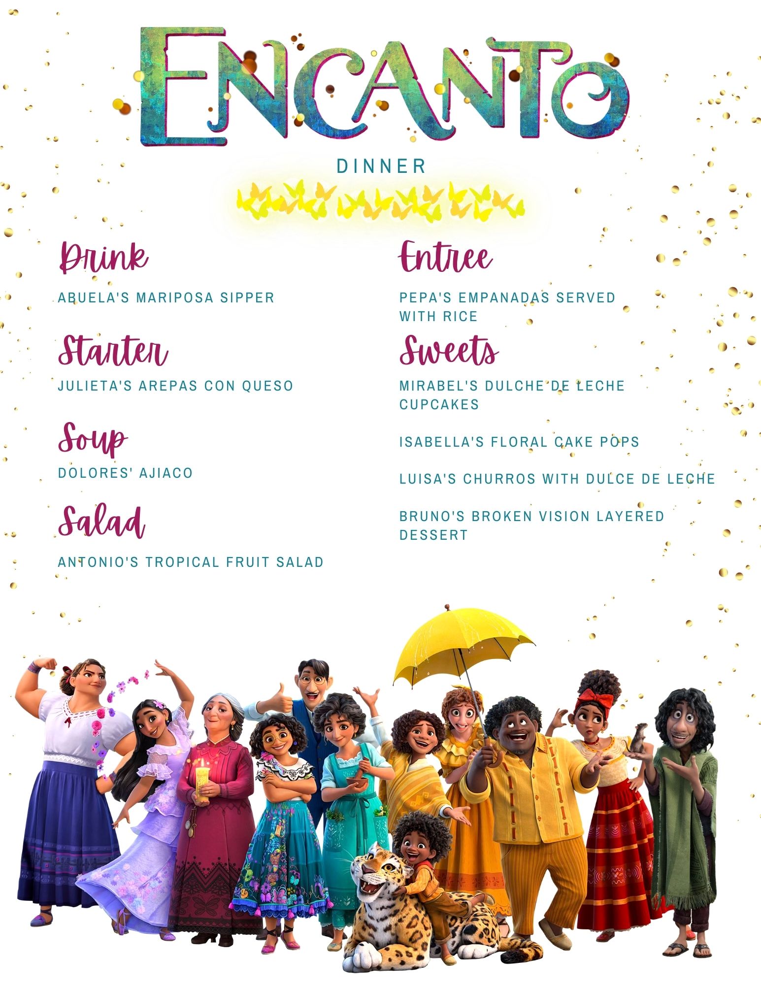 Encanto Dinner - Pixie Dust & Posies