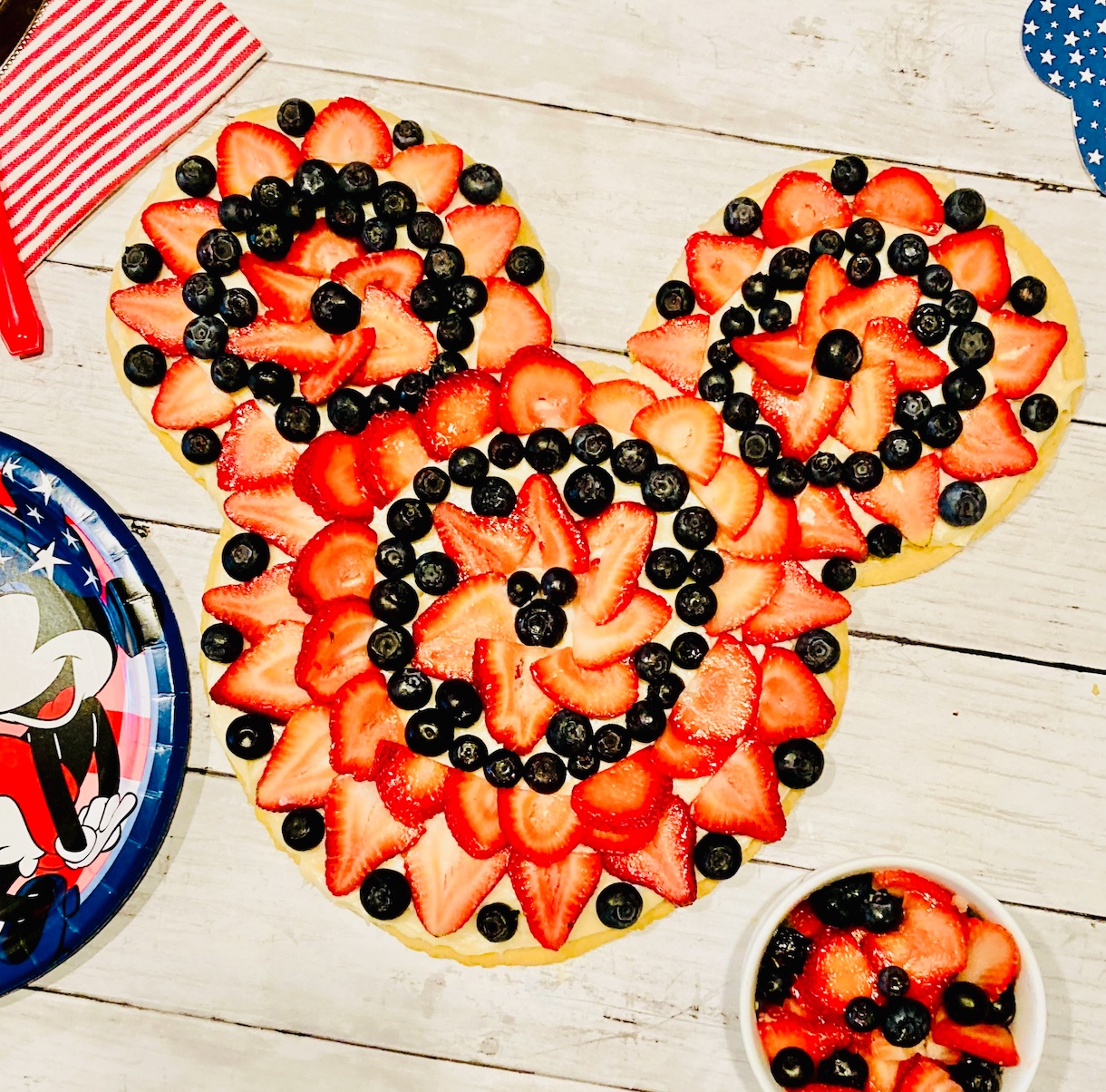 Mickey Fruit Pizza - Pixie Dust & Posies