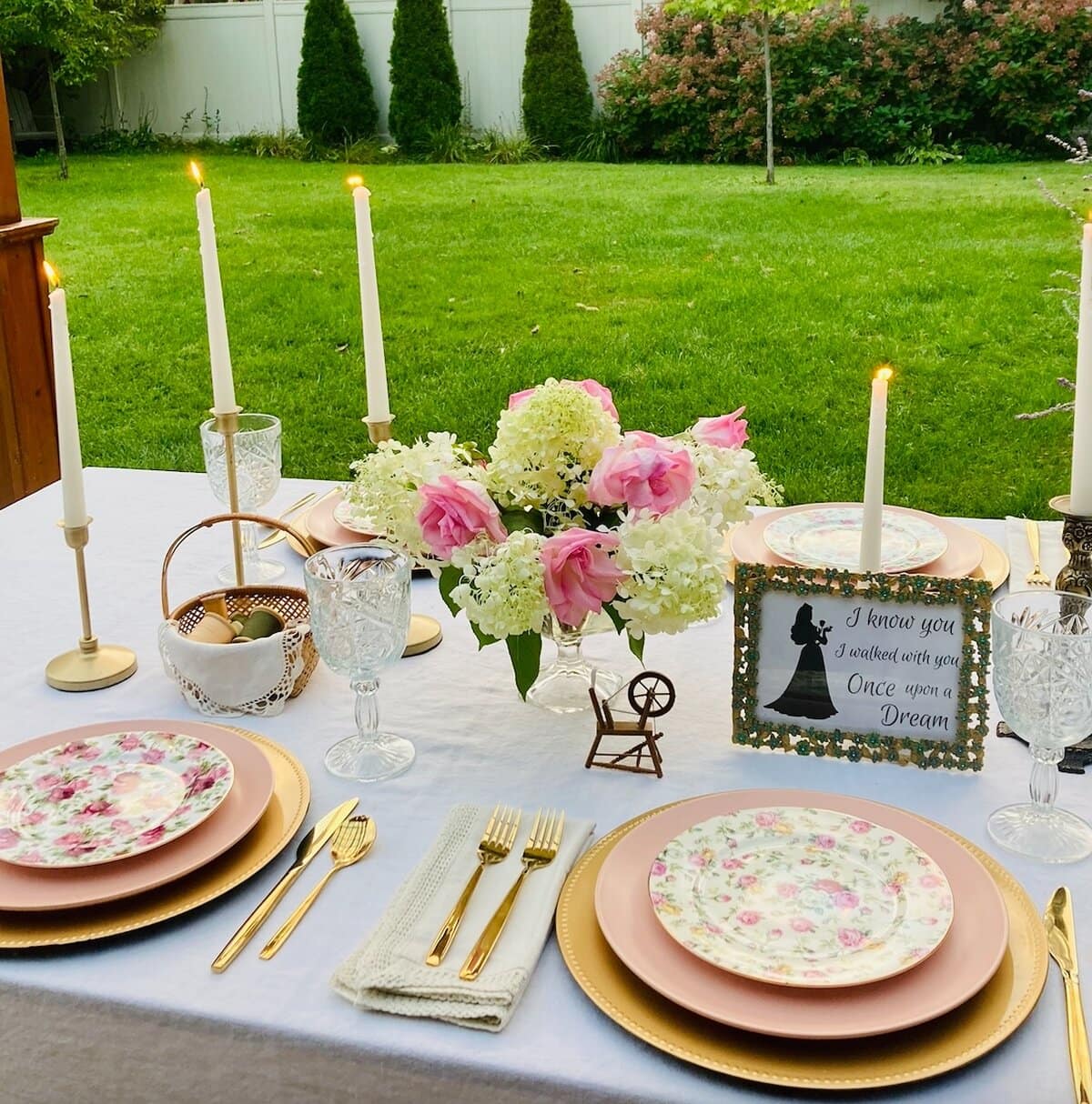 Sleeping Beauty Dinner - Pixie Dust & Posies