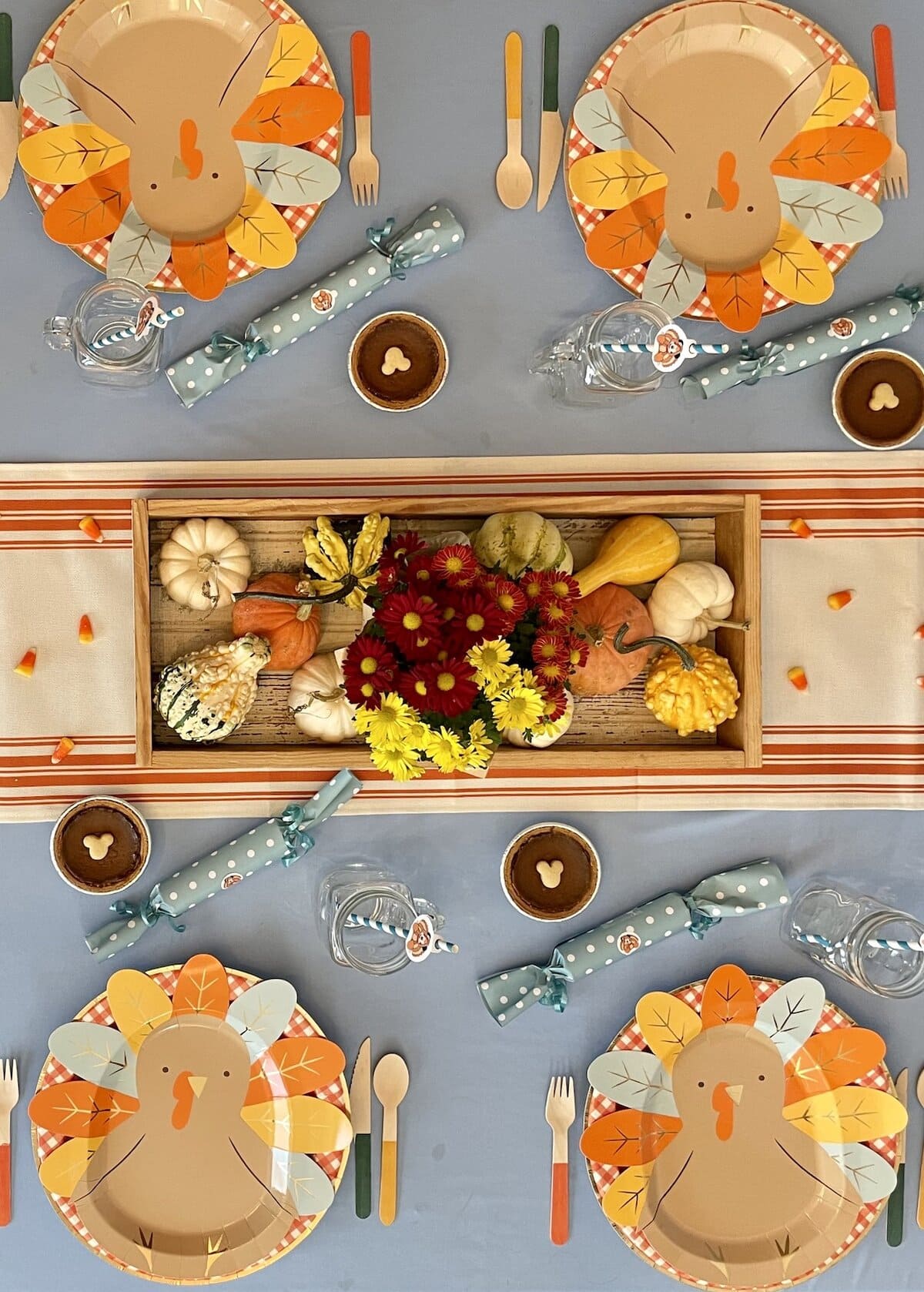 Kids Turkey Tablescape - Pixie Dust & Posies