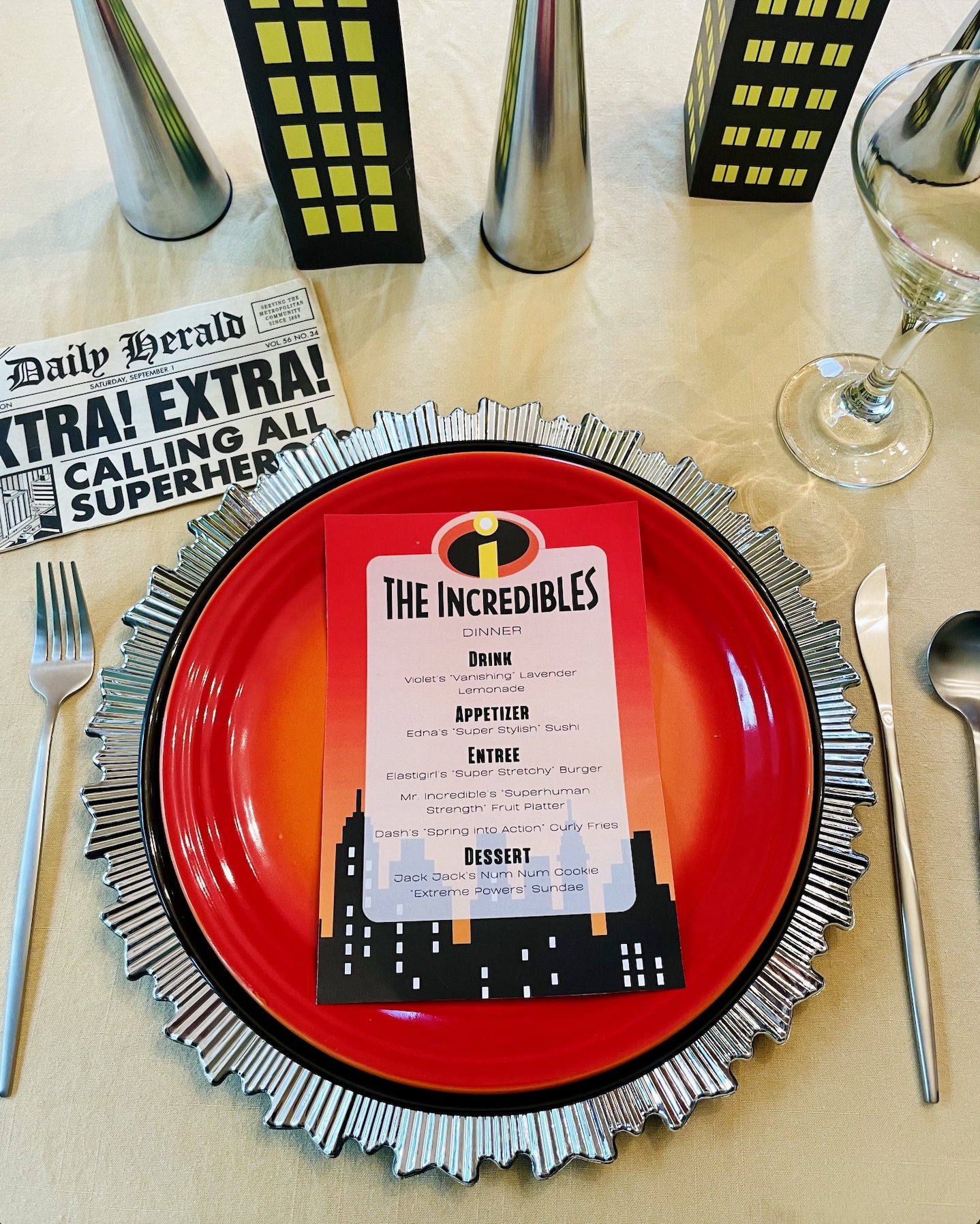 The Incredibles Dinner - Pixie Dust & Posies